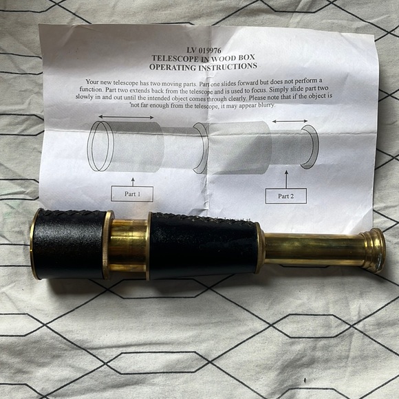 Accents | A Telescope In A Beautifully Crafted Box From India | Poshmark